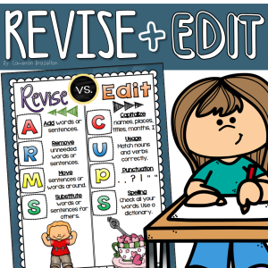 ARMS & CUPS Writing Strategy Poster | Revising and Editing Reference ...