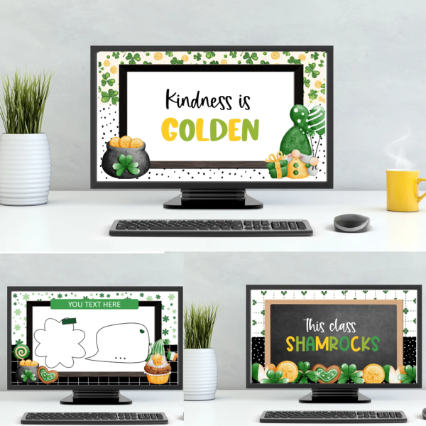 St Patricks Day Slides Template Editable March Morning Meeting Daily ...