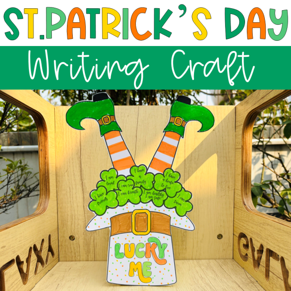 Shamrock St Patricks Day Writing Craft Lucky Charm Craft Activity 2nd ...