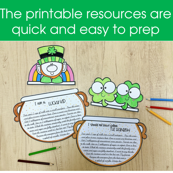 St Patricks Day Craft Writing Craft March Activity 2nd 3rd 4th 5th ...