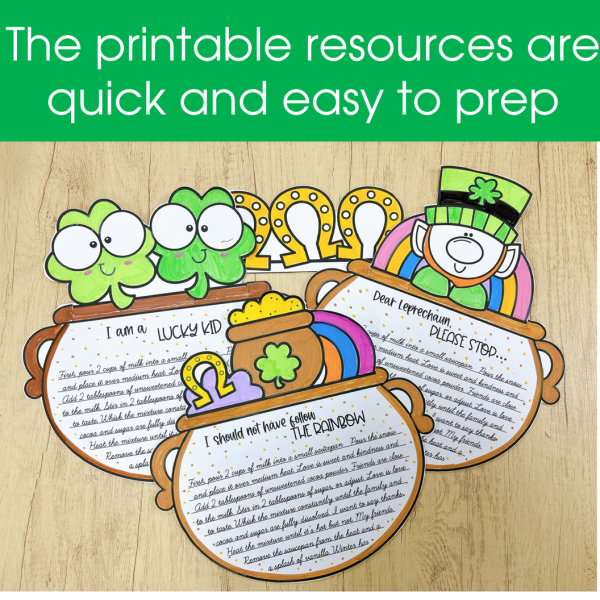St Patricks Day Craft Writing Craft March Activity 2nd 3rd 4th 5th ...