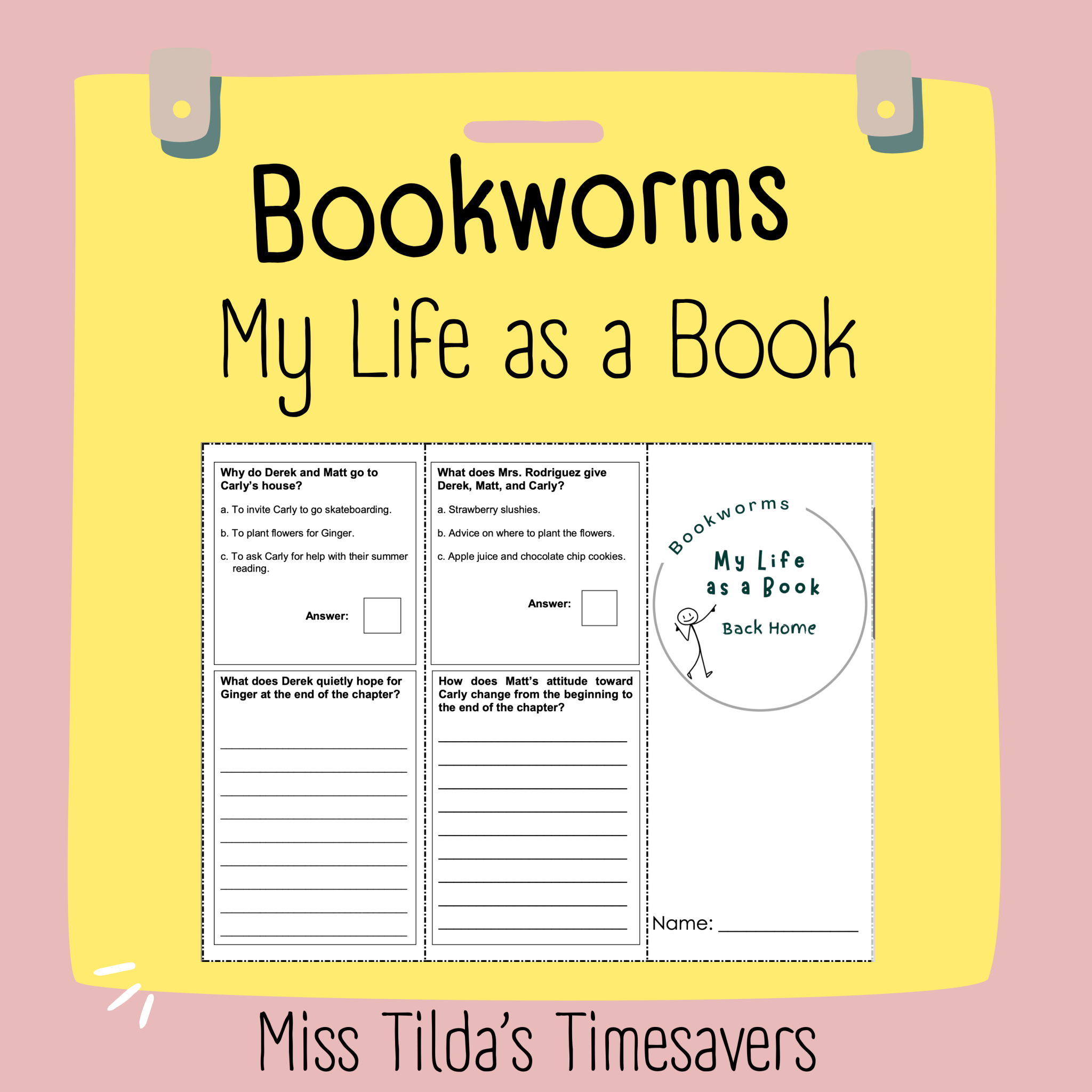 My Life as a Book (Back Home) - Grade 4 Bookworms | Made By Teachers