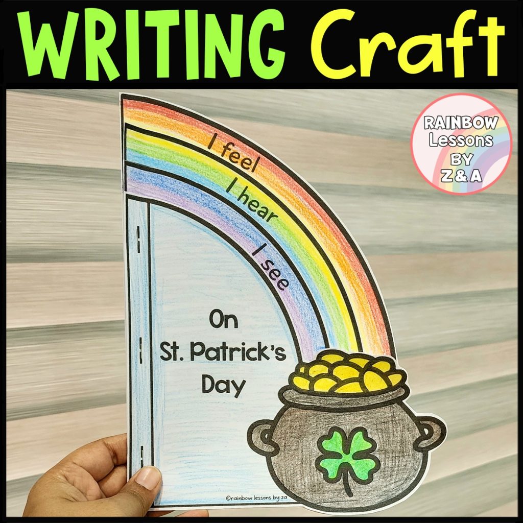 St Patricks Day Writing Craft | Rainbow Pot of Gold Craft | Writing ...