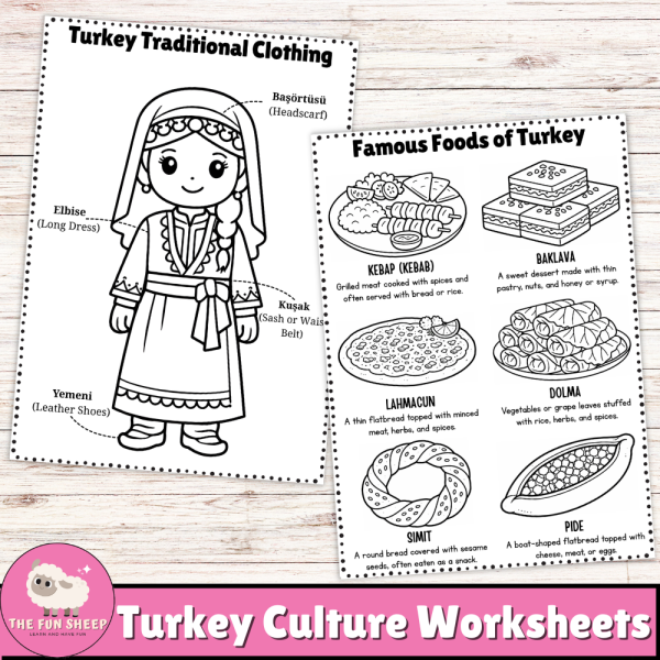 Turkey Culture Worksheets Explore Turk Clothing, Food & Influential ...