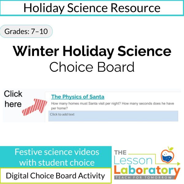 Winter Holiday Science Choice Board – Engaging Video Activities for ...