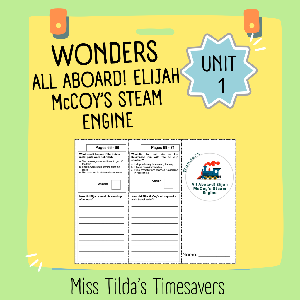 All Aboard! Elijah McCoy's Steam Engine - Grade 3 Wonders | Made By ...