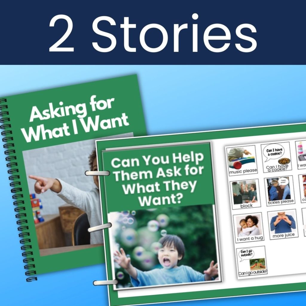 Asking What I Want Autism SEL Bundle Preschool Social Skills Story ...