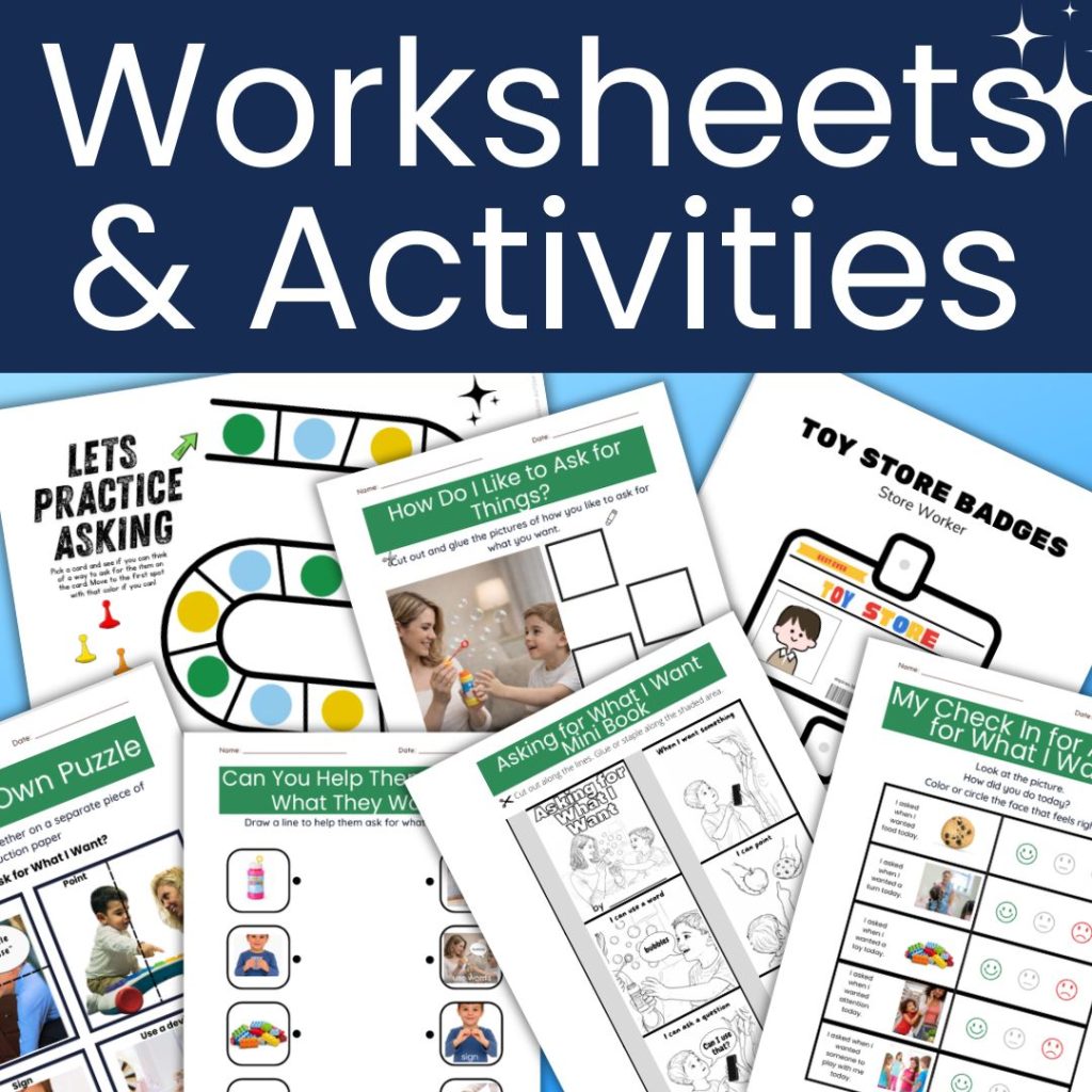 Asking What I Want Autism SEL Bundle Preschool Social Skills Story ...