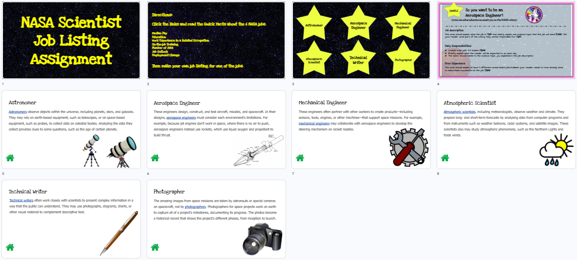 NASA Scientist Job Listing Google Slides Activity/Project | Made By ...