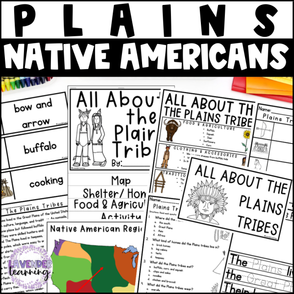 Plains Indians Native American Tribe Research Worksheets, Symbols ...