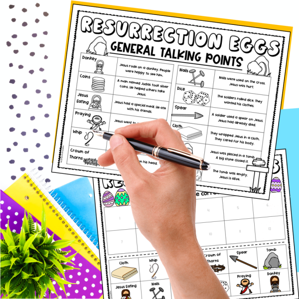 Resurrection Eggs Sequencing Activity | The Easter Story Cut and Paste ...