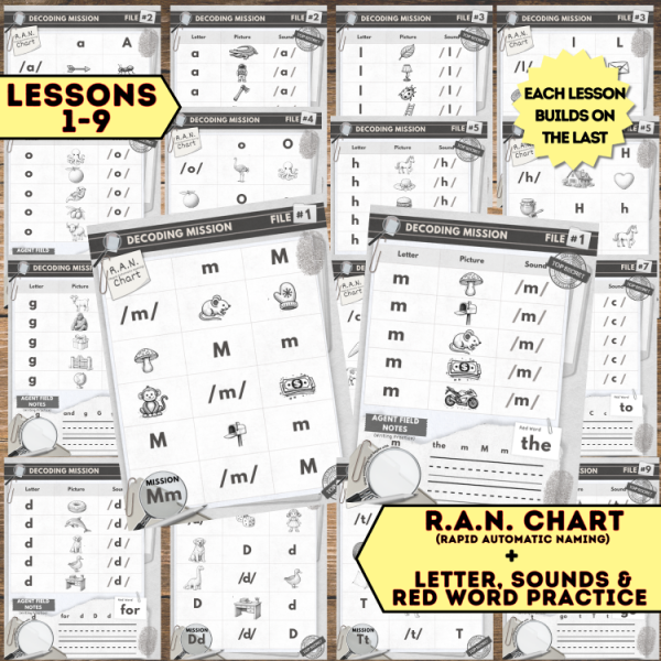 Decodable Reading Passages for Orton Gillingham, High Interest Level 1 ...