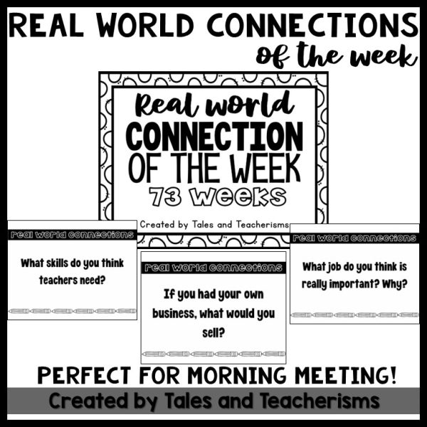 Real World Connections of the Week - Prompts for Morning Meeting ...