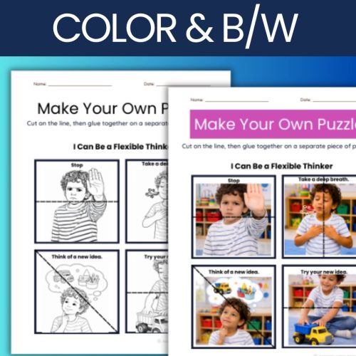 Flexible Thinking Worksheet Printables Autism Social Skills Coping with ...