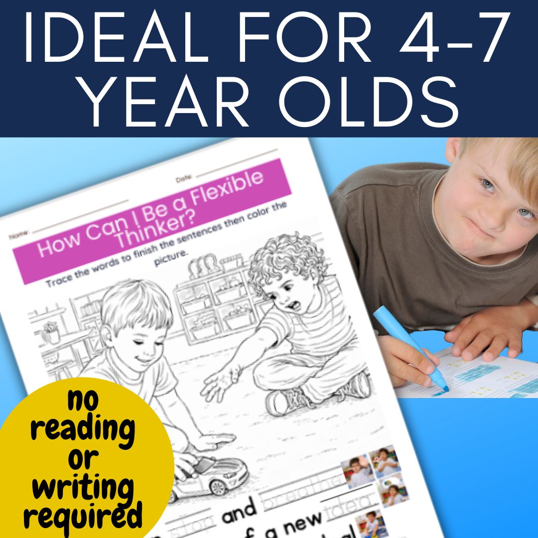 Flexible Thinking Worksheet Printables Autism Social Skills Coping with ...