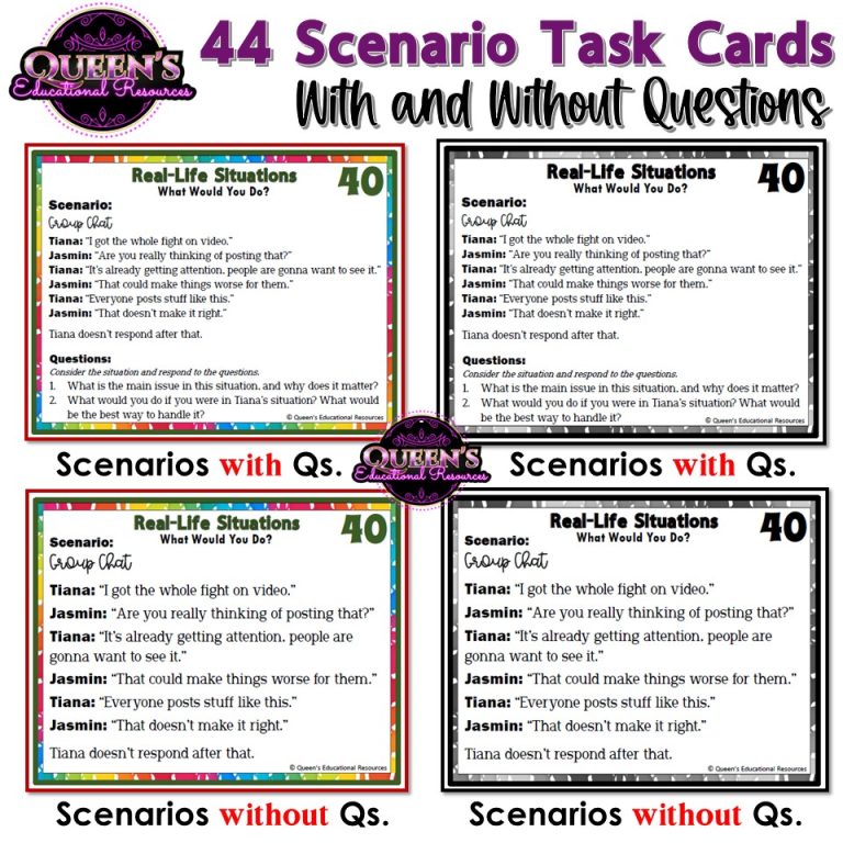 Social Emotional Learning Scenarios | Conflict Resolution | Social ...