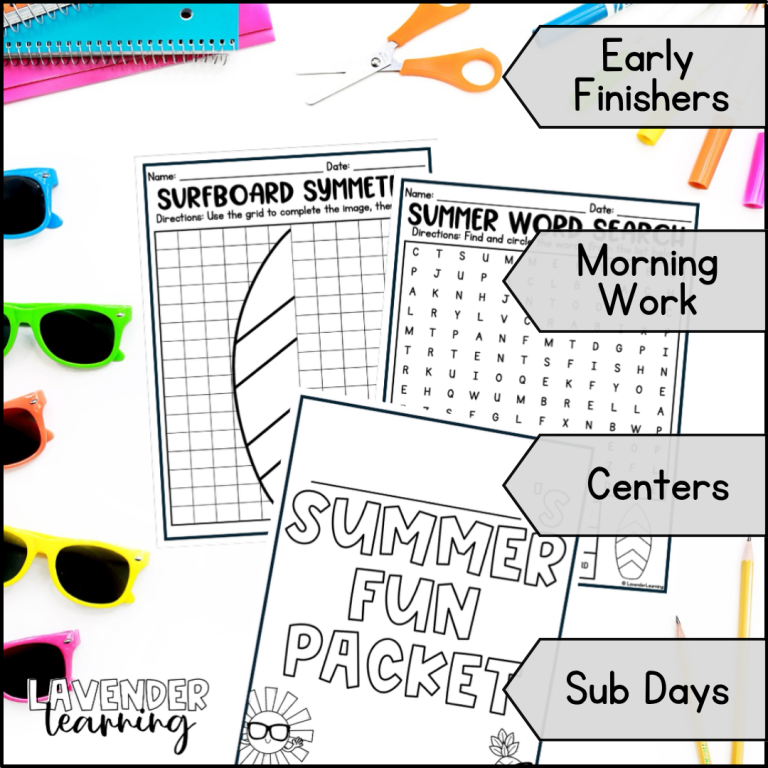 Summer Word Scramble Connect the Dots Puzzles & Mazes ABC Order ELA ...