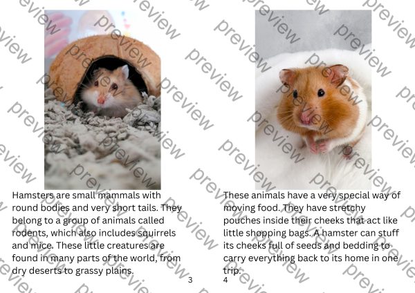 Guided Reading Level K - Secret Life of Hamsters (with Lesson Plan ...