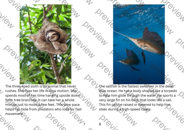 Guided Reading Level L - Fast and Slow Animals (with Lesson Plan ...