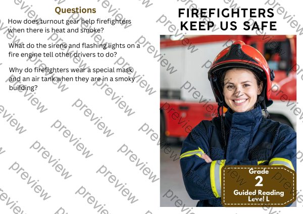 Guided Reading Level L - Firefighters Keep Us Safe (with Lesson Plan ...