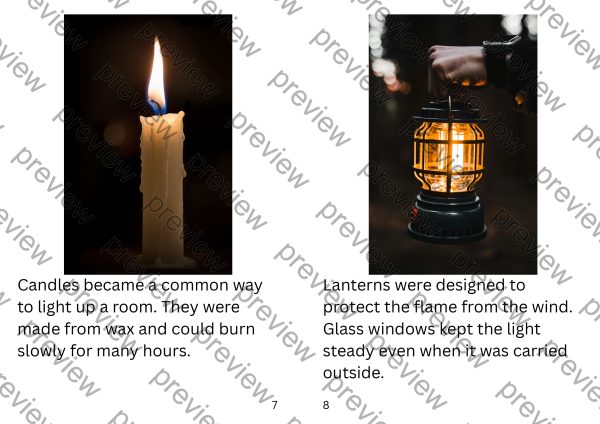 Guided Reading Level L - Light Before Electricity (with Lesson Plan ...