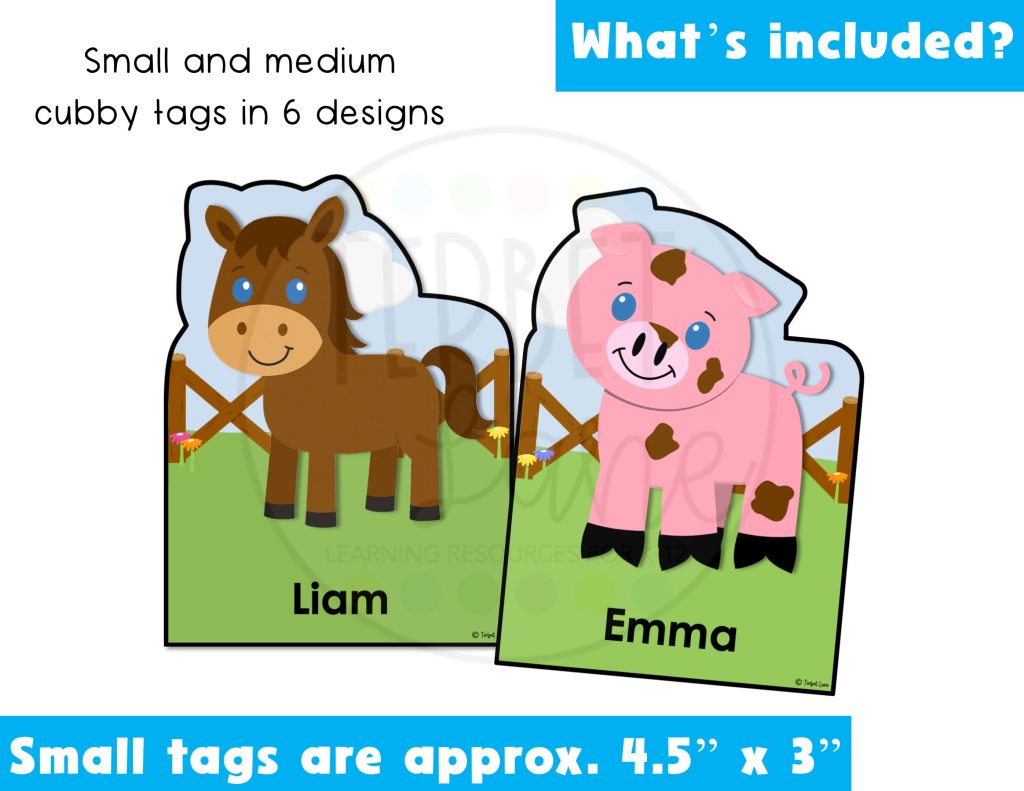 Editable Farm Theme Classroom Decor Cubby Name Tags | Locker Labels ...
