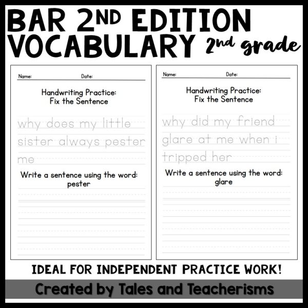 Vocabulary Practice to be used with Being a Reader Second Edition 2nd ...