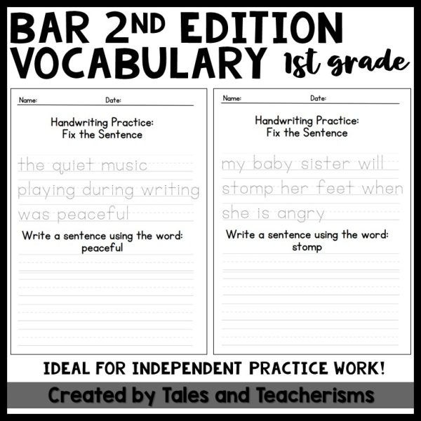 Vocabulary Practice to be used with Being a Reader Second Edition 1st ...