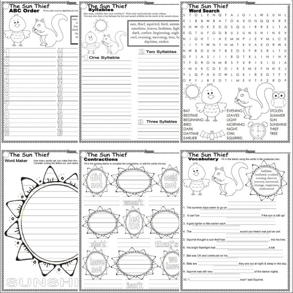 The Sun Thief Summer Read Aloud Book Study Companion Reading ...