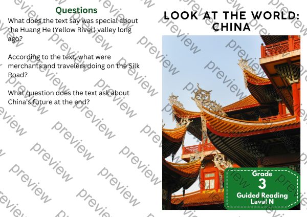 Guided Reading Level N - China (with Lesson Plan) | Made By Teachers
