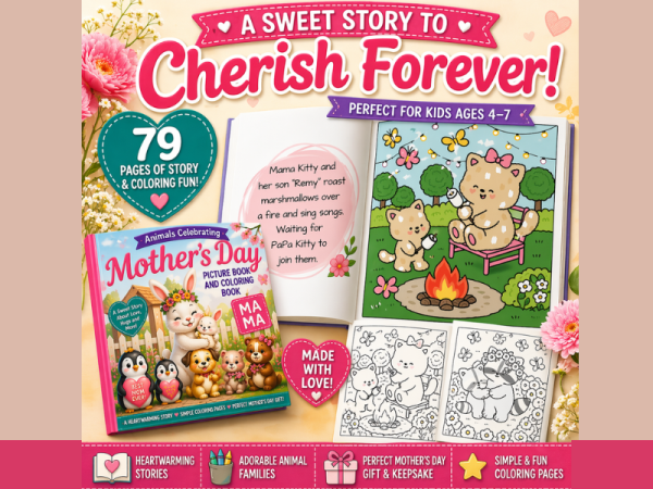 Animals Celebrating Motherhood Read Aloud Book for Ages 4-7 Mother’s ...