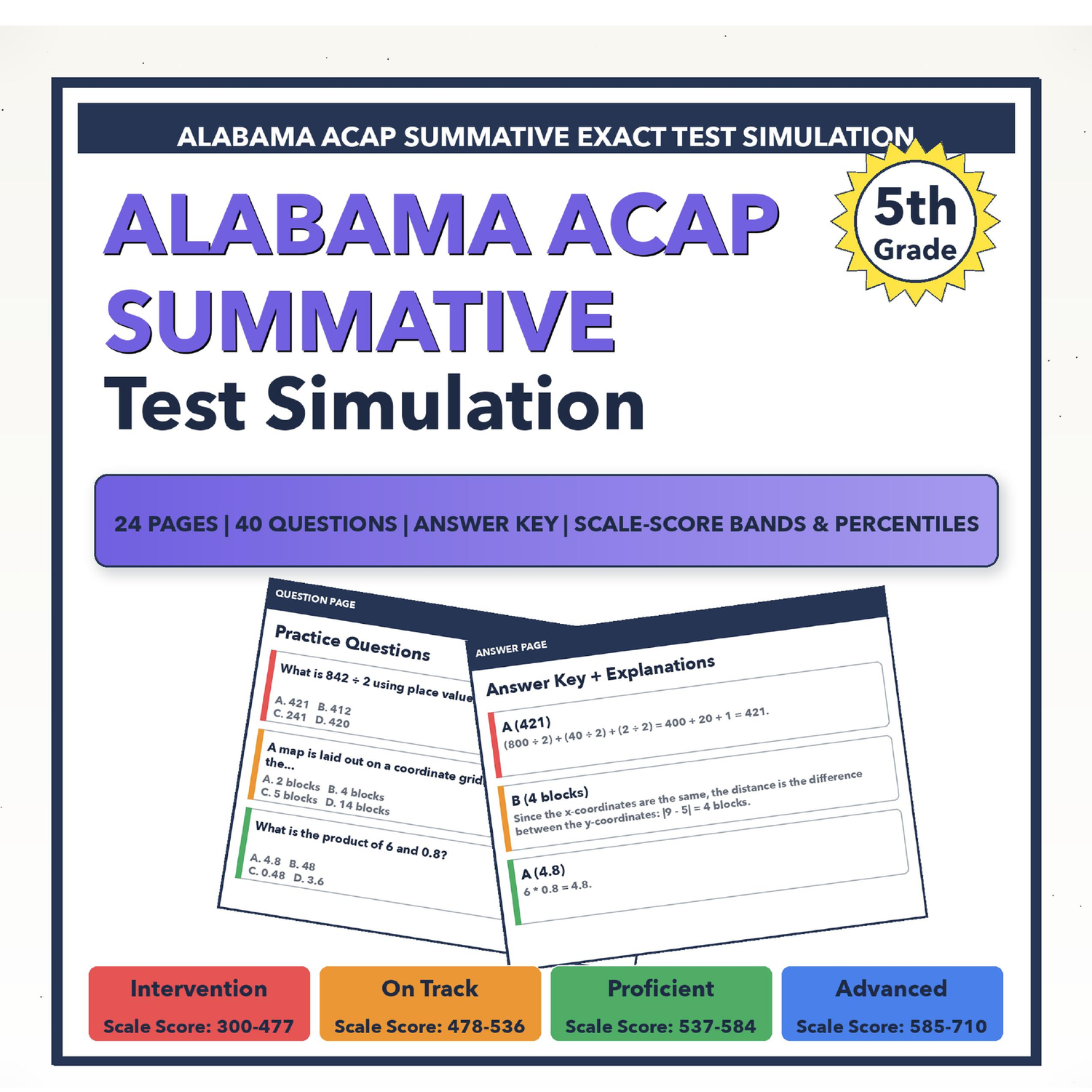 ACAP Summative Math | Made By Teachers