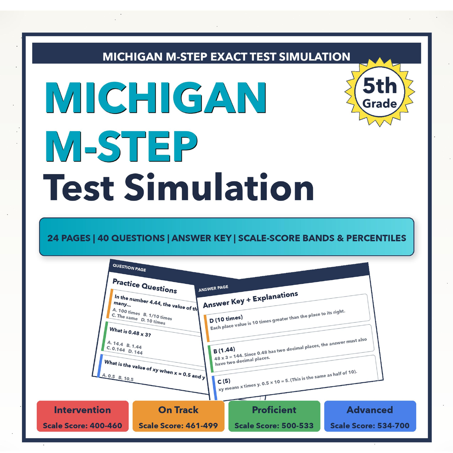 Michigan Math Test | Made By Teachers