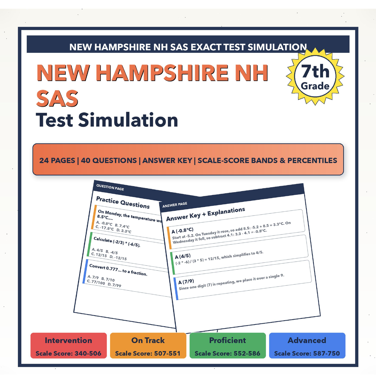 [Grade 6] Washington SBA Math Test Simulation | All 4 Levels (2473-2610 ...