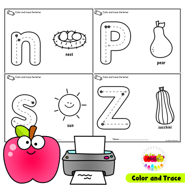 Alphabet Handwriting Practice Worksheets Preschool and Kindergarten ...