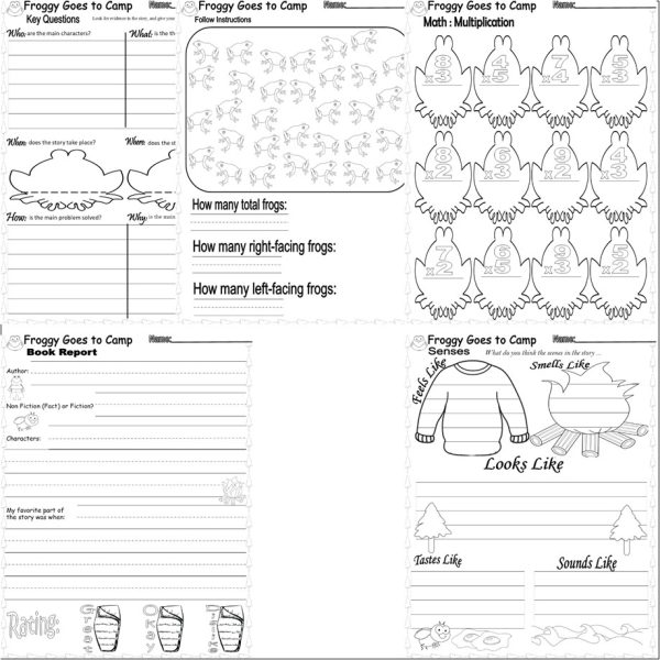 Froggy Goes to Camp Read Aloud Book Companion Reading Comprehension ELA ...