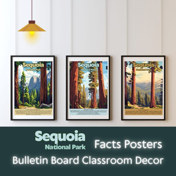 Sequoia National Park Posters with Fun Facts - Printable Educational ...