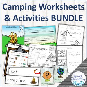 ESY Camping-Themed Summer Math and Language Worksheets and Activities ...