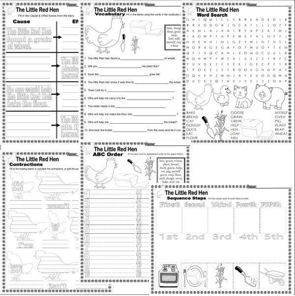 The Little Red Hen Read Aloud Book Companion Reading Comprehension ELA ...